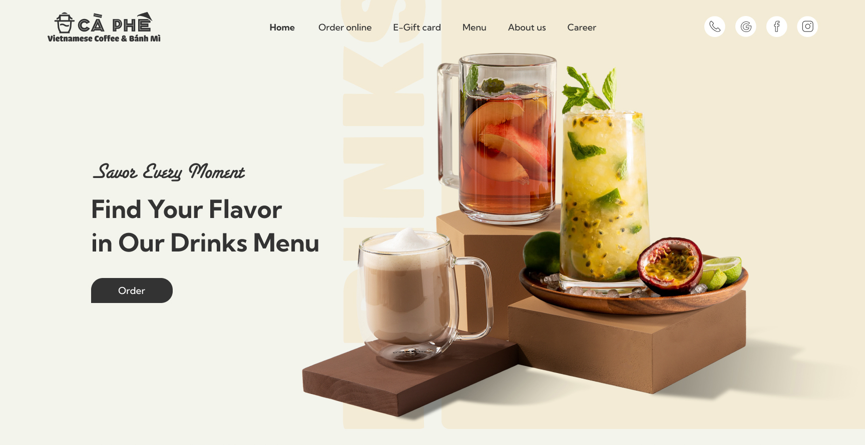 Menu - Ca Phe Denver